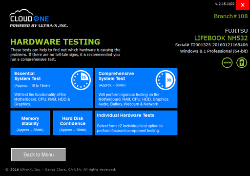 CloudOne ToolKit USB – Bootable Mode – Ultra-X, Inc.